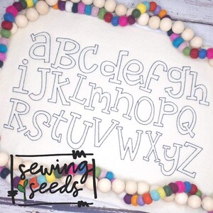 Funky Seeds Applique Font Embroidery Design ***INSTANT DOWNLOAD - Etsy