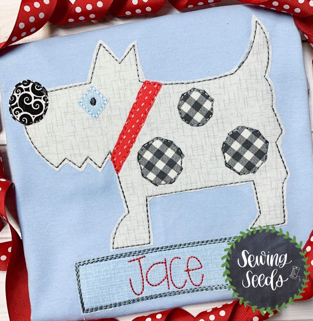 Max Dog With Name Tag Applique Embroidery Design ***INSTANT DOWNLOAD - Etsy