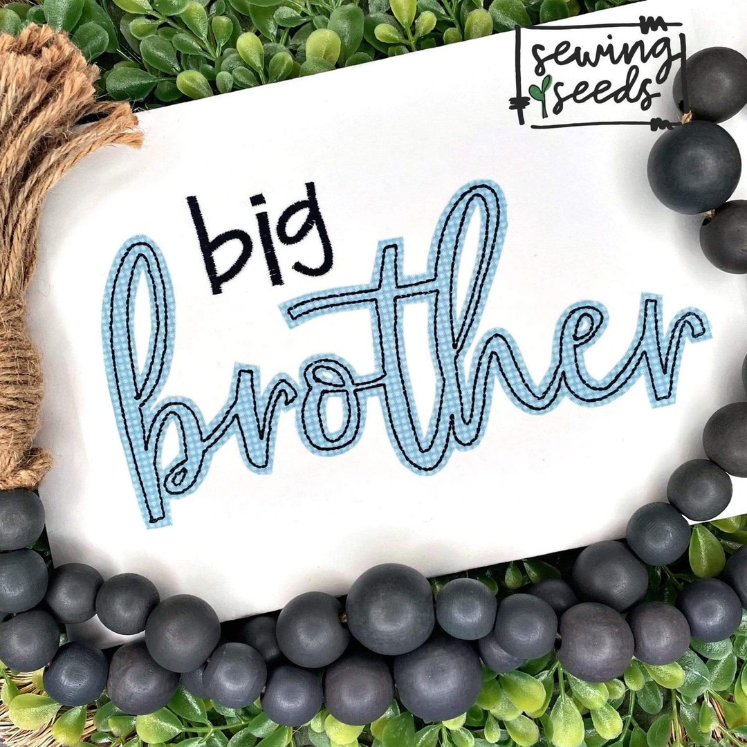 BIG Brother Design File for Embroidery Machine Instant Download - Etsy