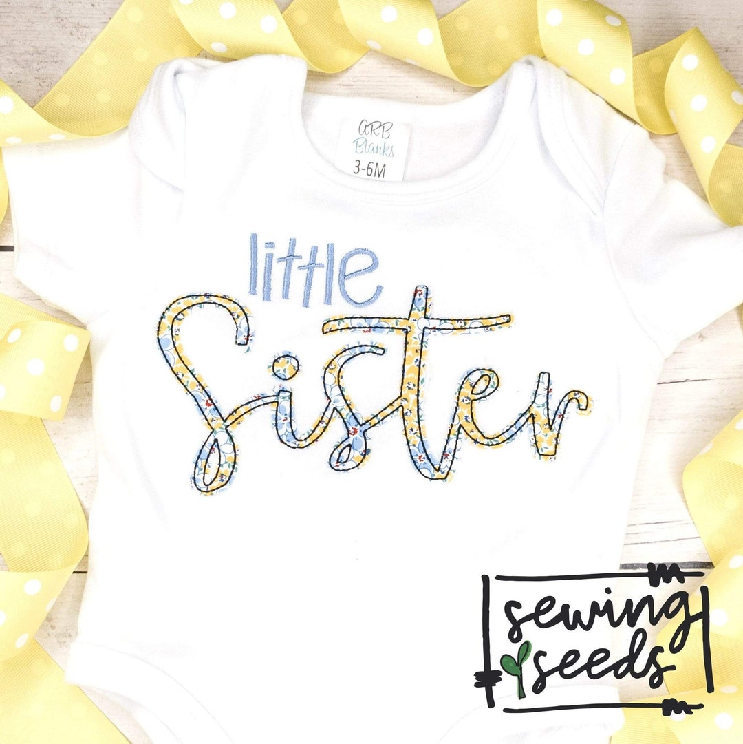 LITTLE Sister Design File for Embroidery Machine Instant Download - Etsy