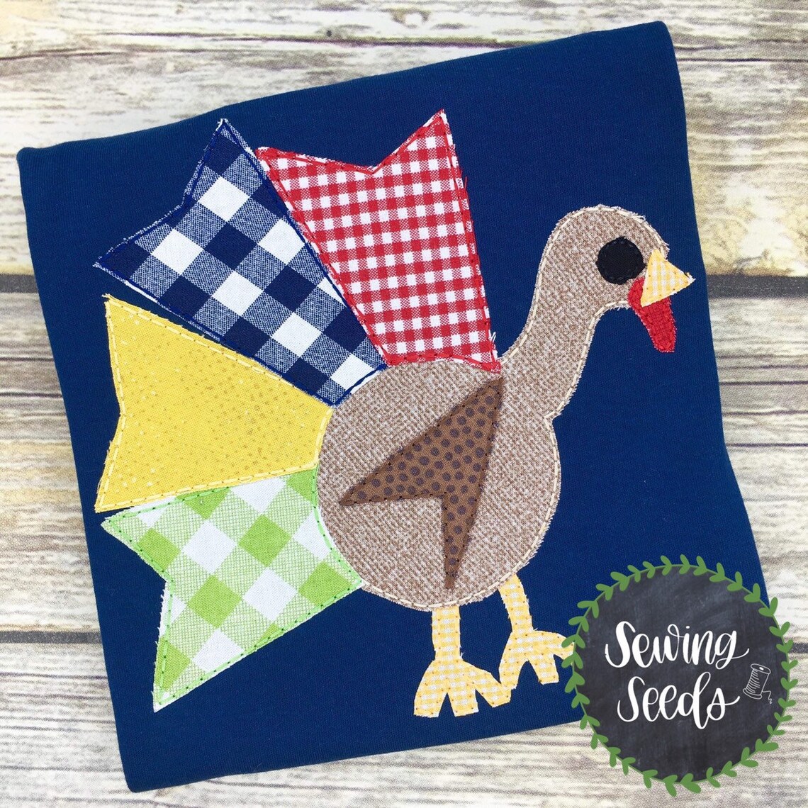 Funky Turkey Thanksgiving Embroidery Applique Design | Etsy