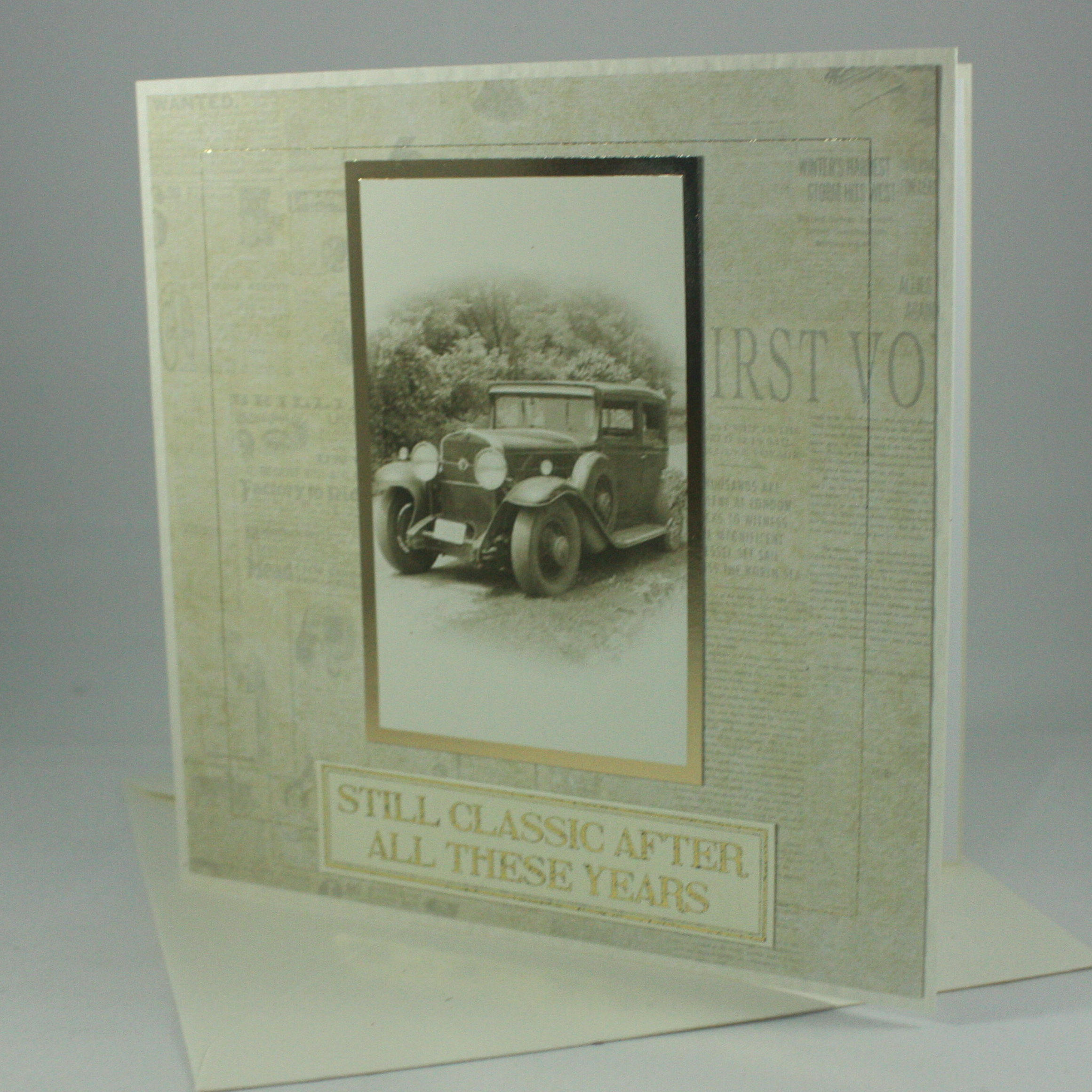 Handmade Birthday Card Vintage Classic Car - Etsy