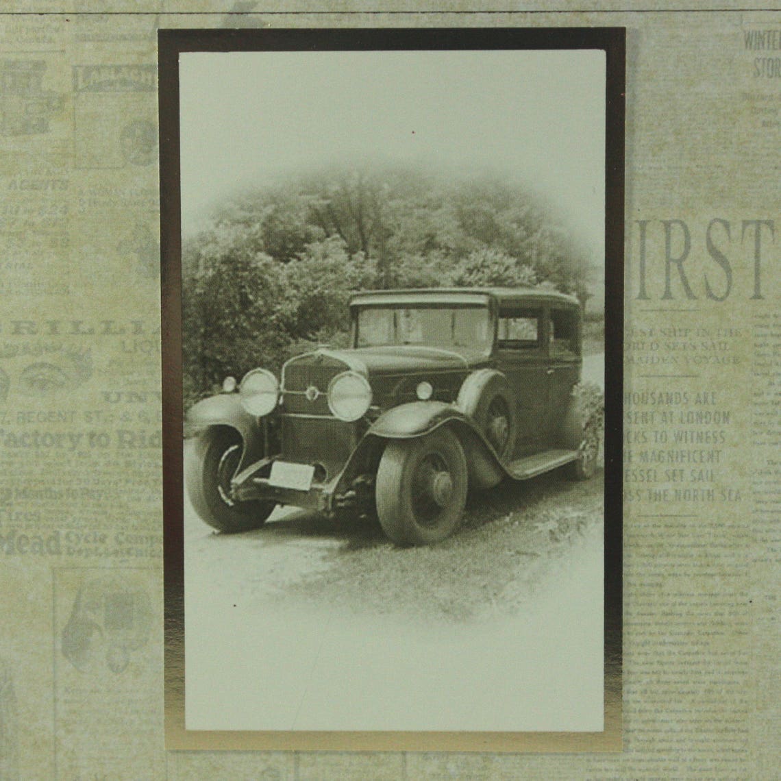 Handmade Birthday Card Vintage Classic Car - Etsy