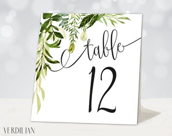 Folded table numbers | Etsy