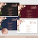 Blush Floral Details Card Editable Template Rose Gold Printable Shower ...