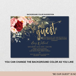 Be Our Guest Invitation, Be Our Guest Bridal Shower Invitation, Beauty ...