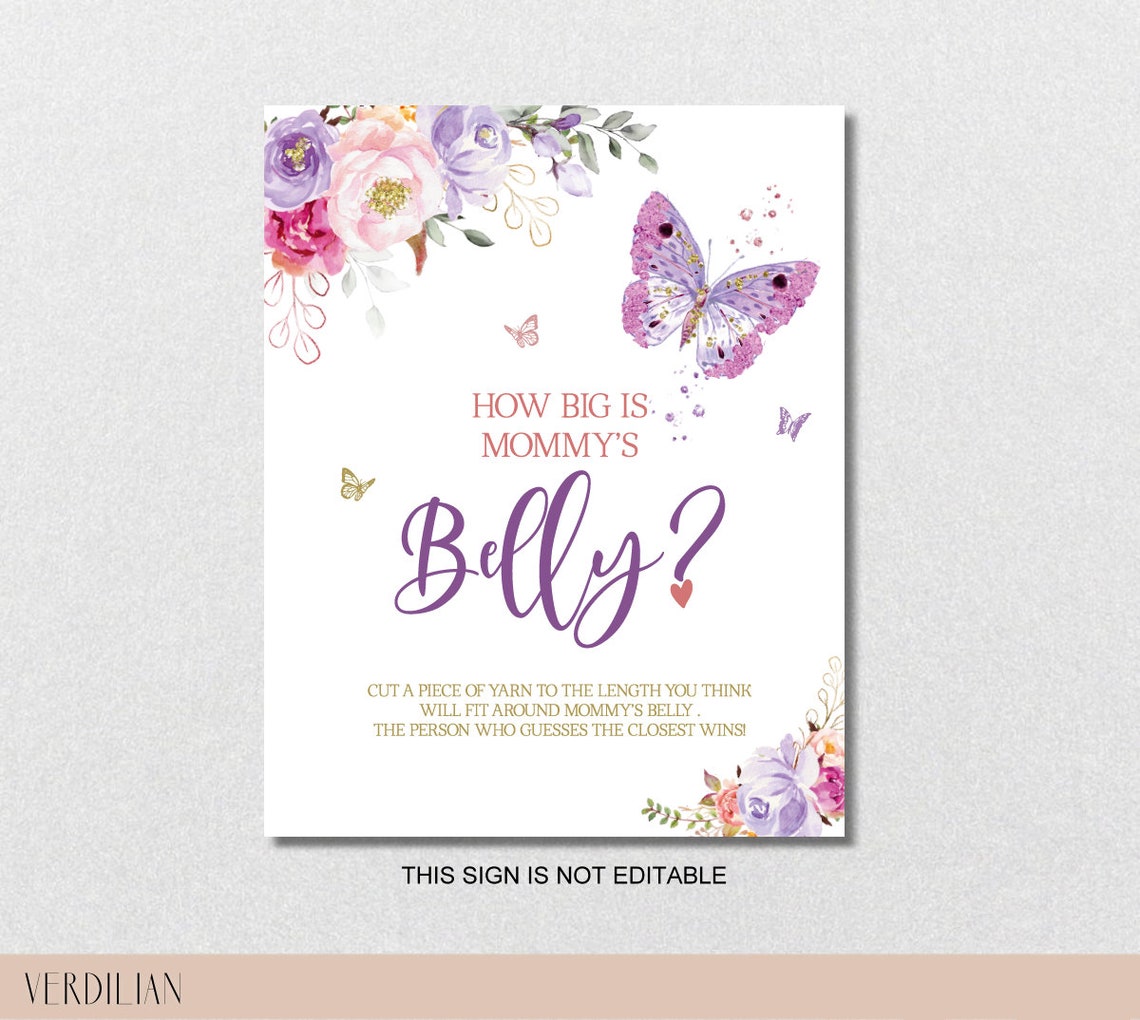 Printable How Big is Mommy's Belly Sign 8x10 - Etsy