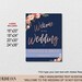 Navy Blush Rose Gold Wedding Welcome Sign Template Wedding - Etsy
