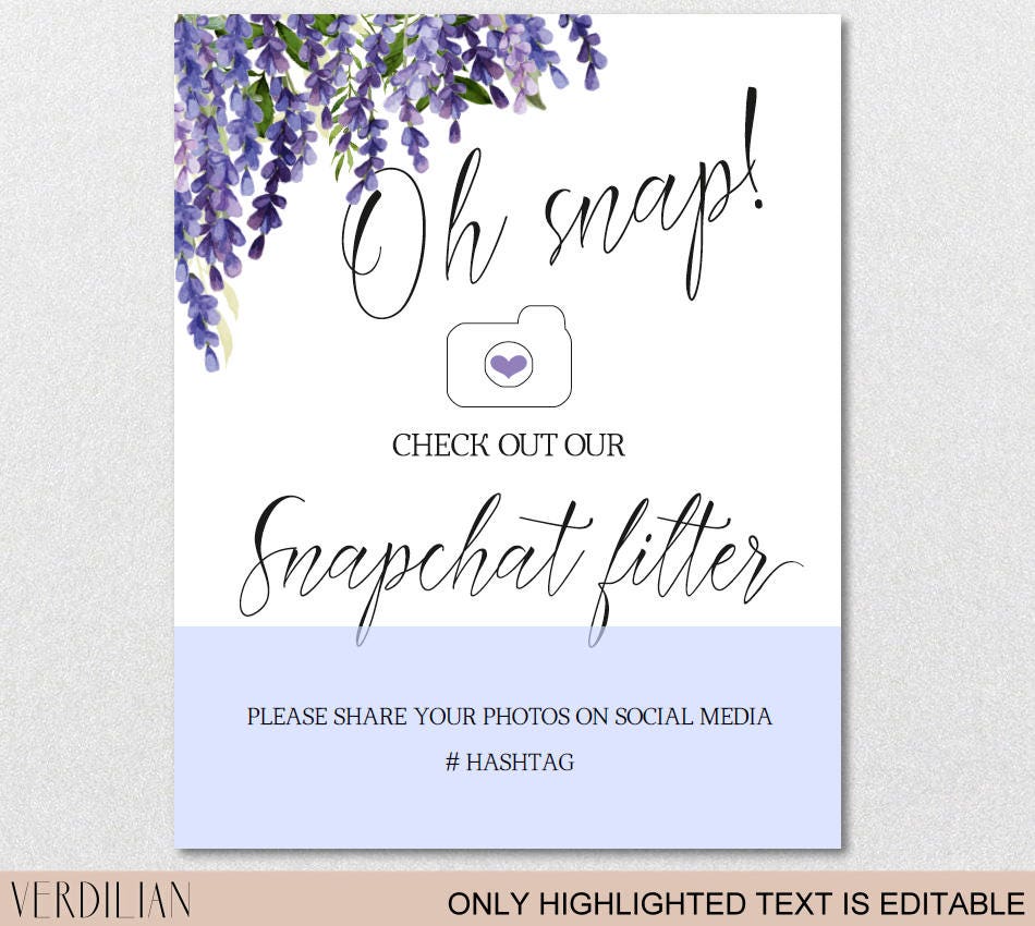 Oh Snap Geofilter Sign Snapchat Filter Sign Check Out Our | Etsy