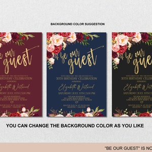 Be Our Guest Invitation, Be Our Guest Bridal Shower Invitation, Beauty ...