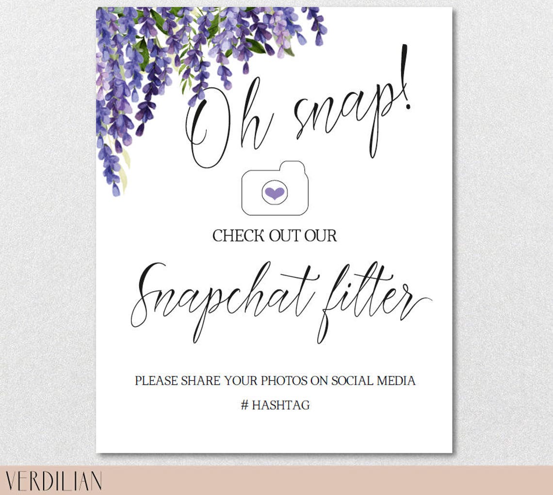 Oh Snap Geofilter Sign Snapchat Filter Sign Check Out Our | Etsy