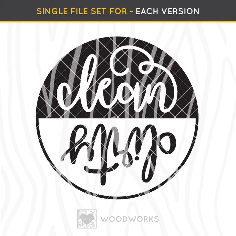 SVG / DXF 2 Pack: Dishwasher clean / Dirty Cut - Etsy