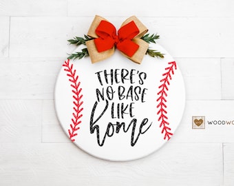 SVG There's No Base Like Home Baseball Home Plate - Etsy