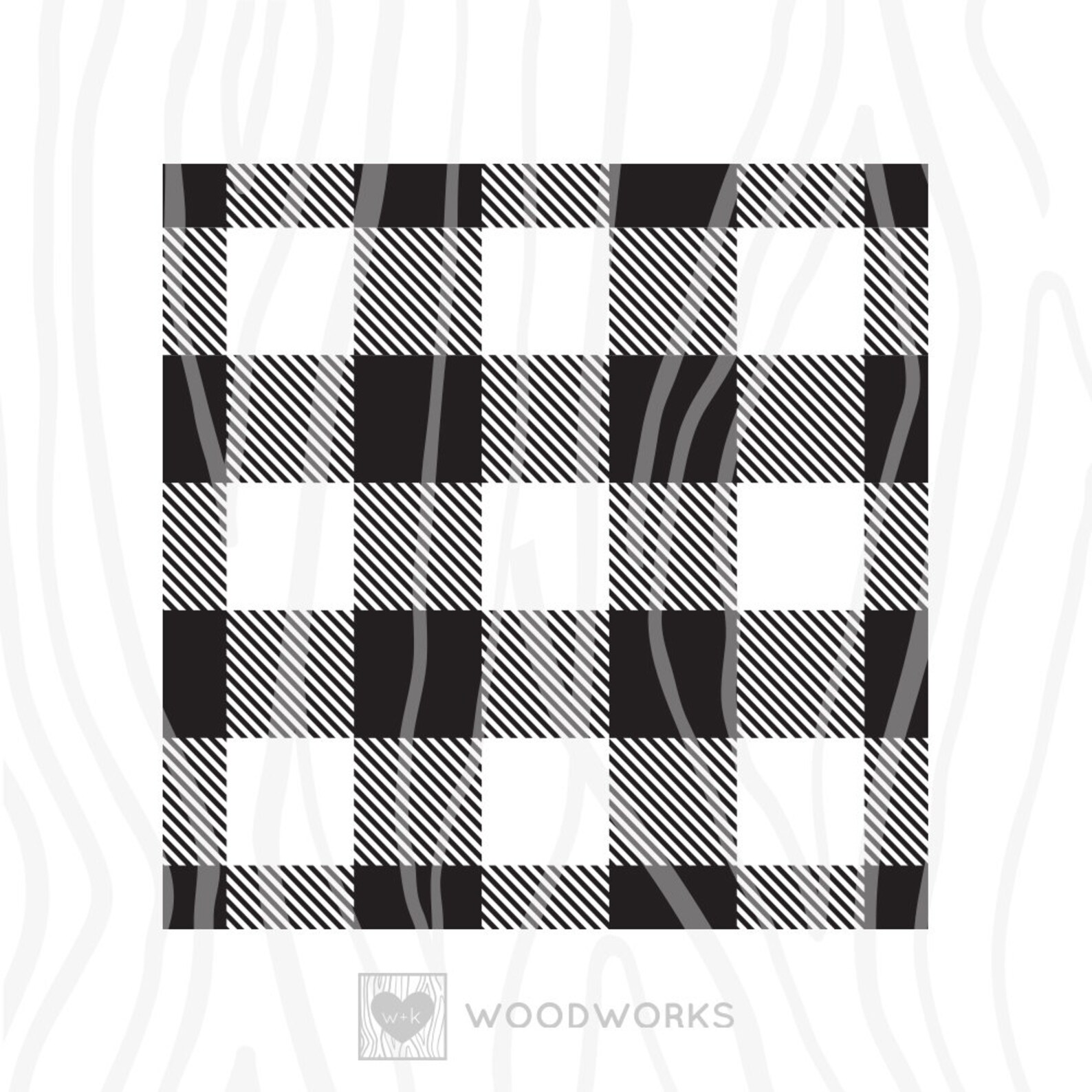 SVG / DXF - Set of 2 Pattern "gingham" Cut Files, Farm House Style ...