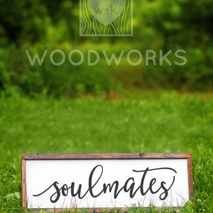 SVG / DXF - 2 Pack: Brushed and Solid "soulmates" Cut File - Romantic ...