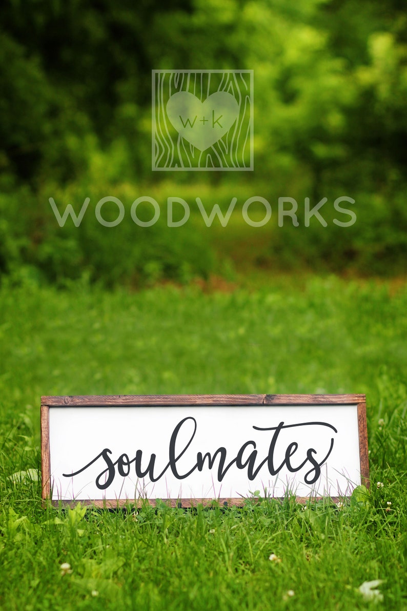 SVG / DXF - 2 Pack: Brushed and Solid "soulmates" Cut File - Romantic ...