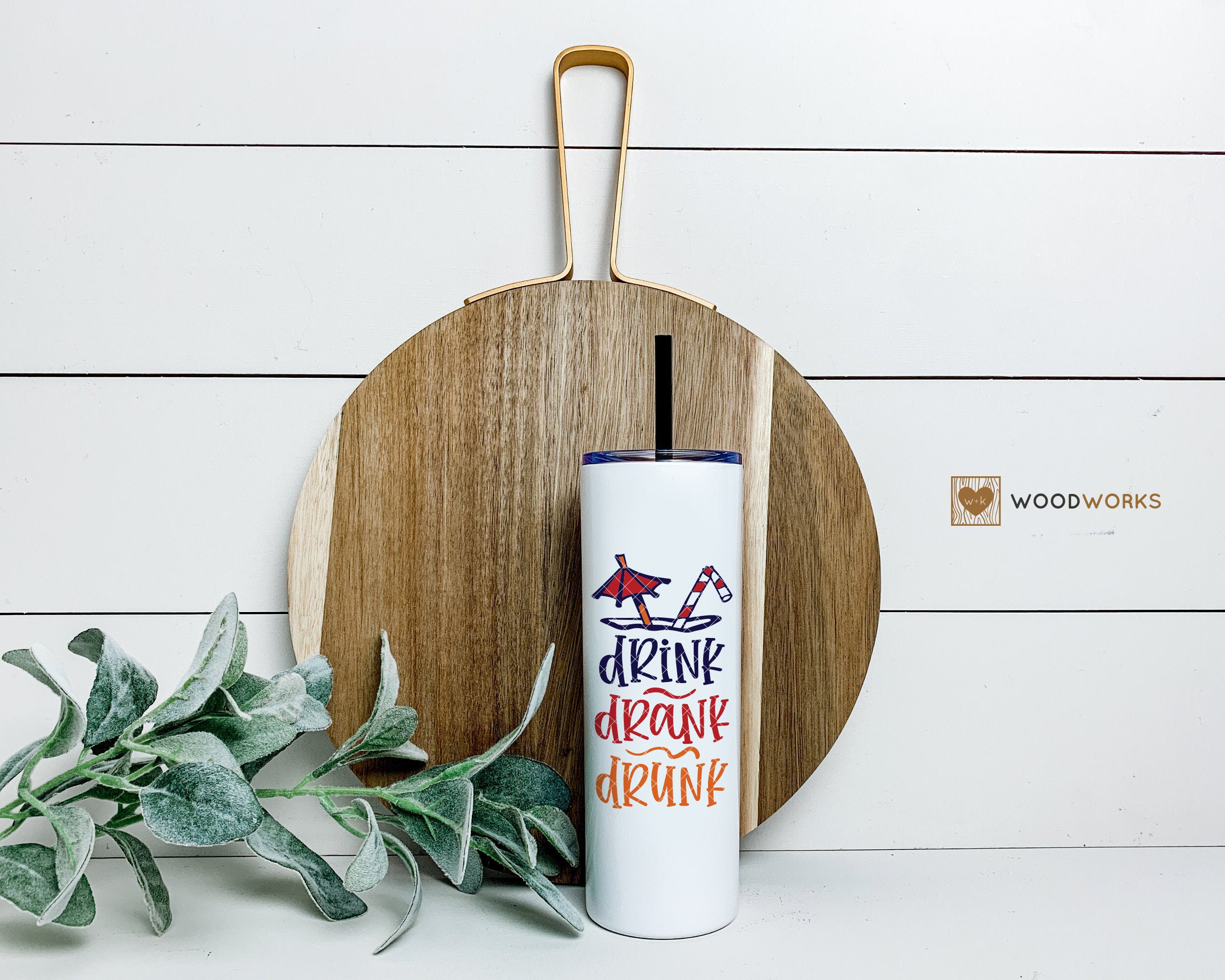 SVG / DXF - "drink Drank Drunk" Cut File - Tropical Coconut Drink ...