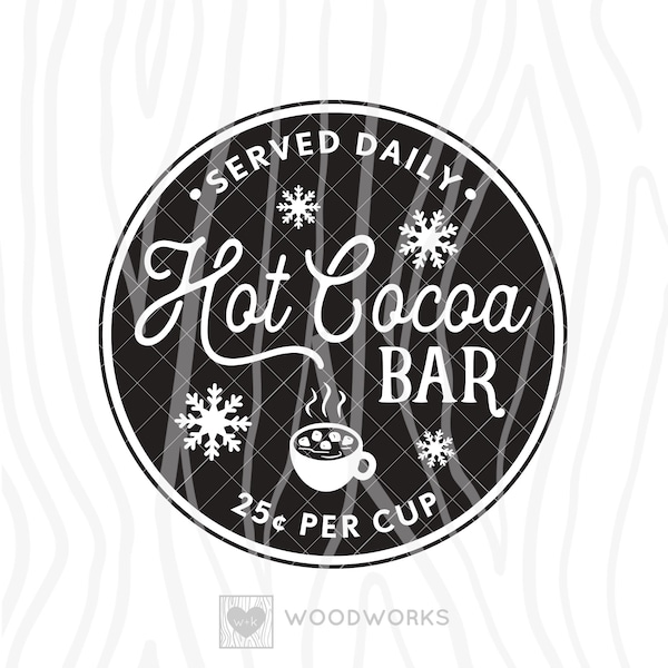 Hot Cocoa Bar Warm up Here Svg - Etsy