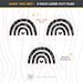 LASER SVG: 3 Pack Rainbow Macrame Hole Style Cut Files Macrame Rainbows ...