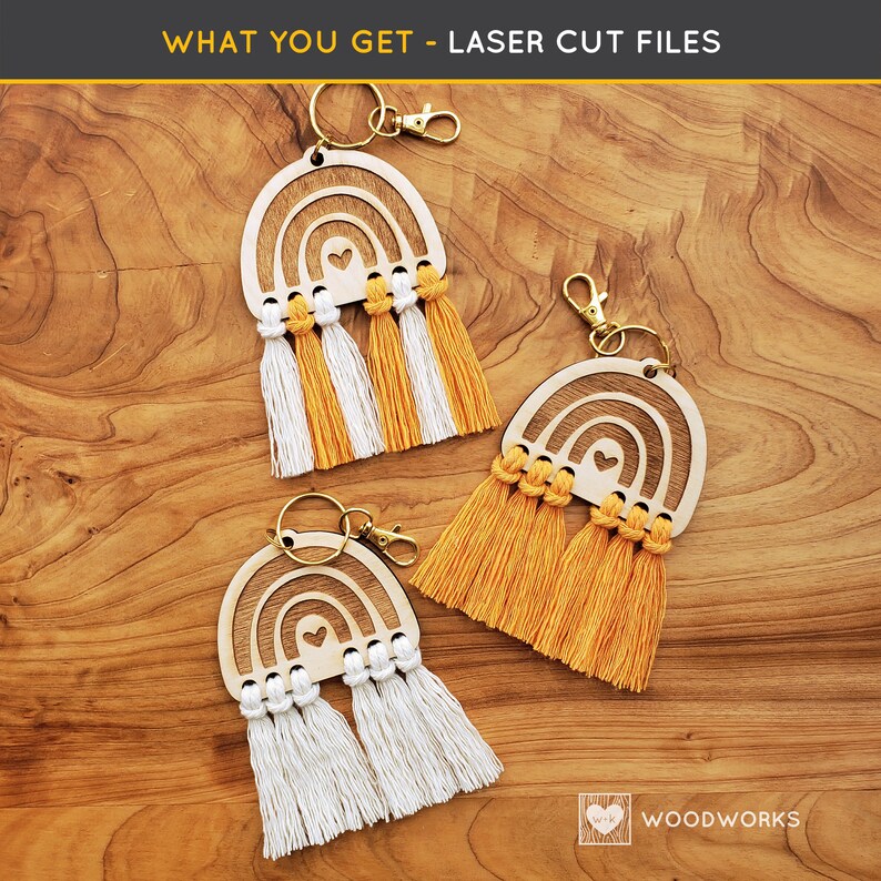 LASER SVG: 3 Pack Rainbow Macrame Hole Style Cut Files - Etsy