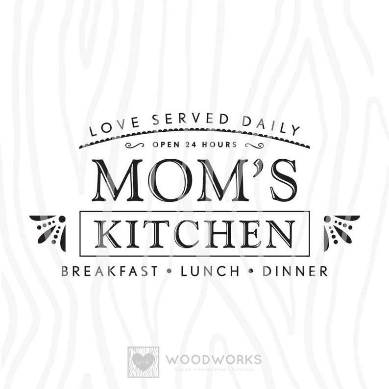 SVG / DXF Love Served Daily mom's Kitchen - Etsy SVG / DXF Love Served Daily mom's Kitchen - Etsy