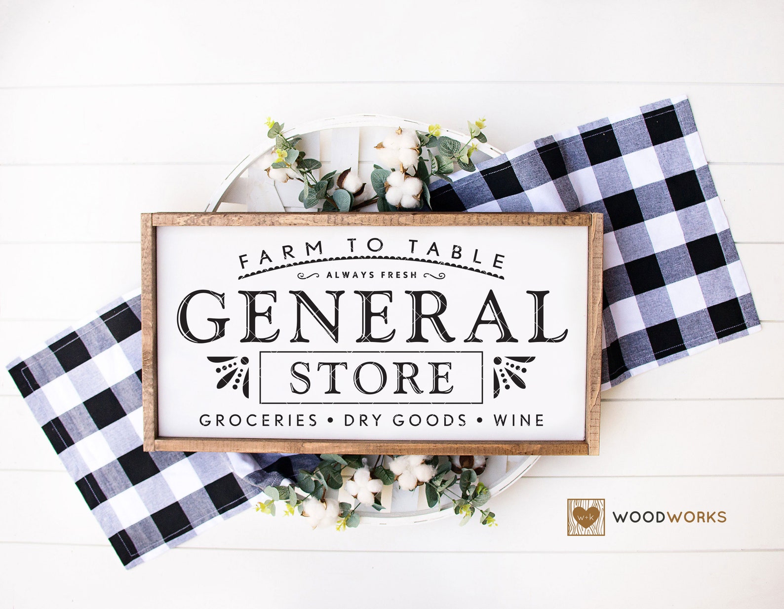 SVG / DXF Farm to Table general Store Always | Etsy