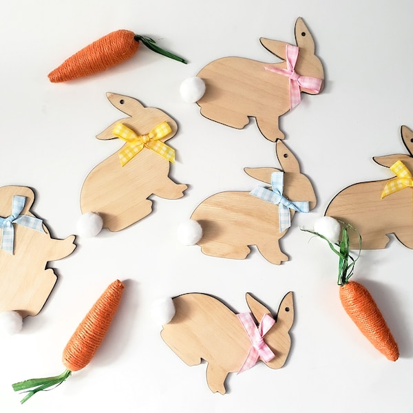 Easter Bunny Name Tag Svg - Etsy