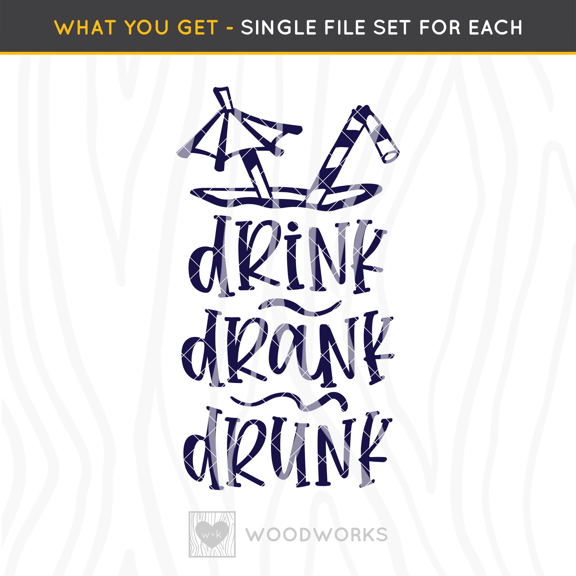 SVG / DXF drink Drank Drunk Cut File Tropical - Etsy