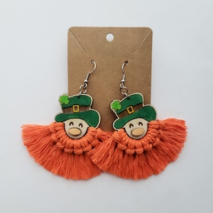 LASER SVG: St. Patrick's Day Shamrock Hat Leprechaun Macrame Beard ...