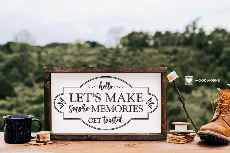 SVG / DXF Fall Smore hello Let's Make S'more - Etsy