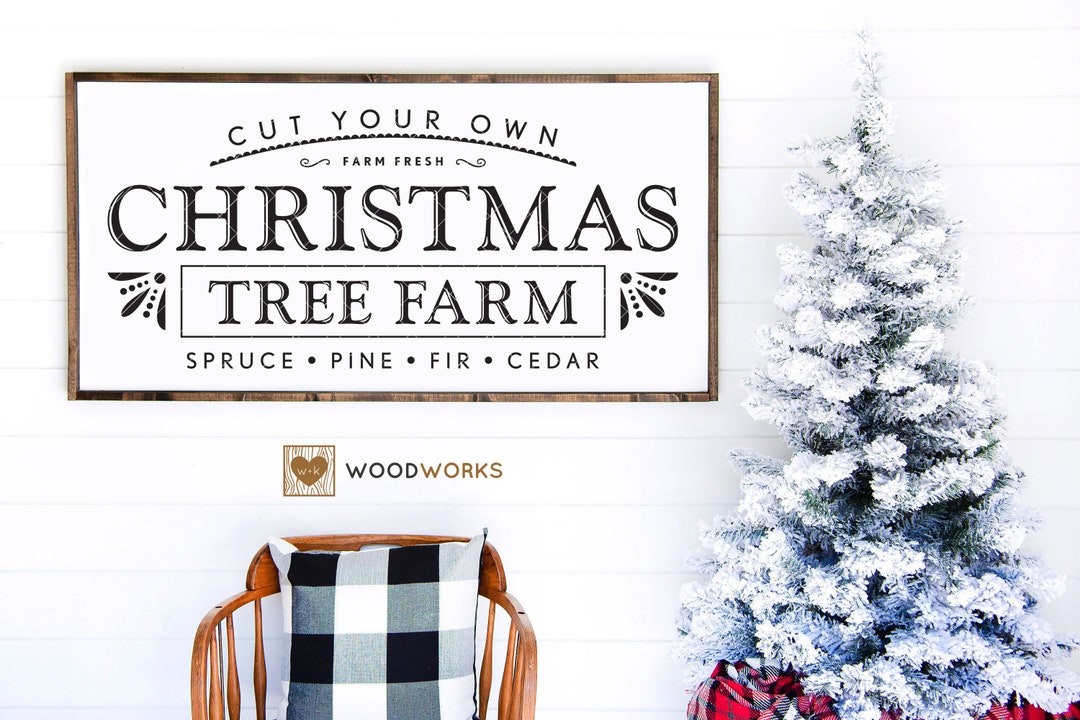 SVG / DXF - Cut Your Own "christmas Tree Farm" - Farm Fresh - Spruce ...