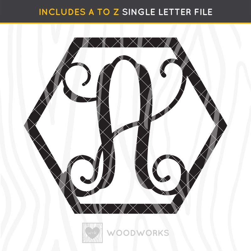Wooden Hexagon Letter - Etsy