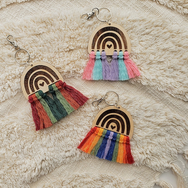 Rainbow Macrame - Etsy