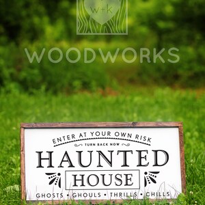 SVG / DXF - Enter at Your Own Risk “haunted House” Turn Back Now ...