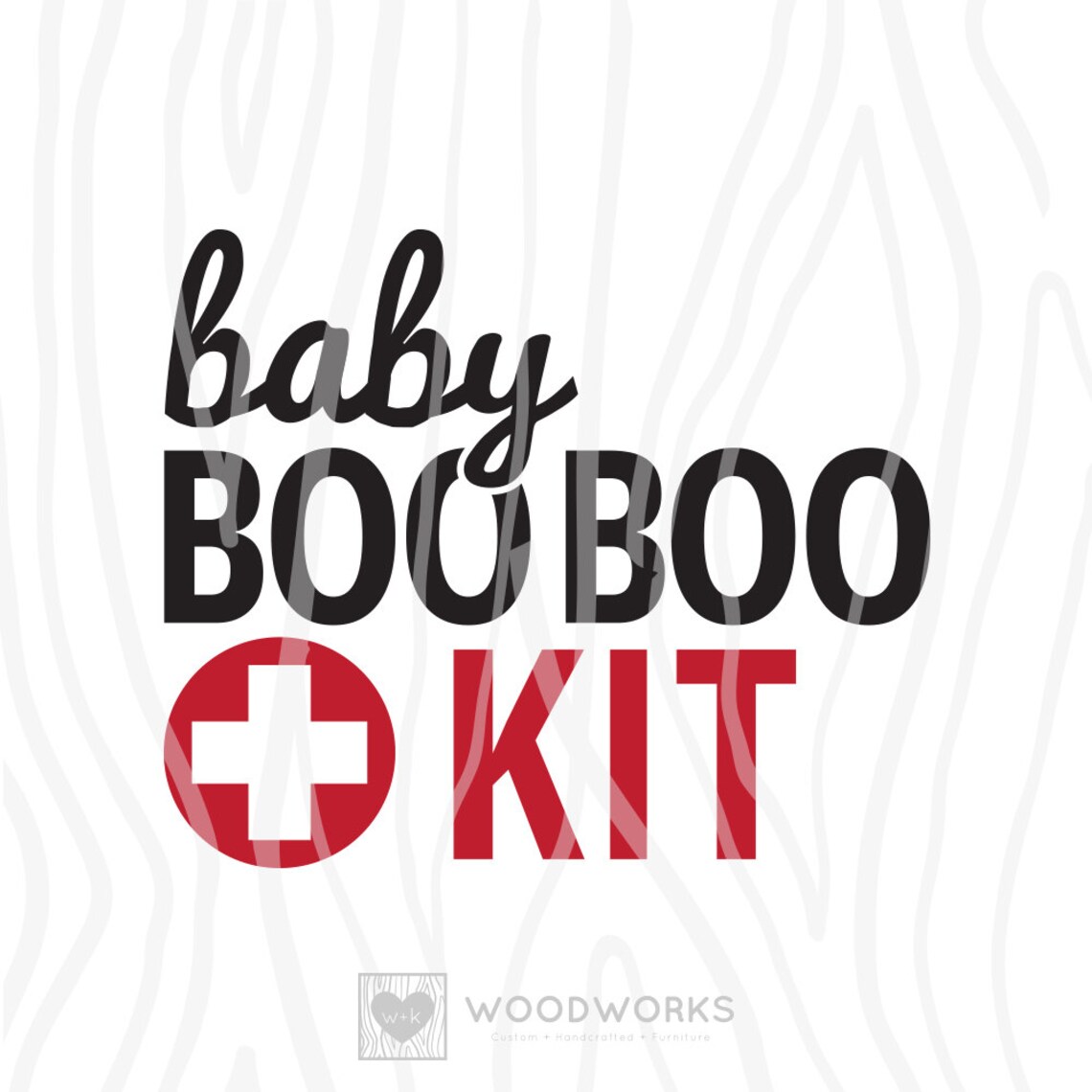 SVG / DXF Twin Pack: Baby Boo Boo Aid / Kit First Aid - Etsy