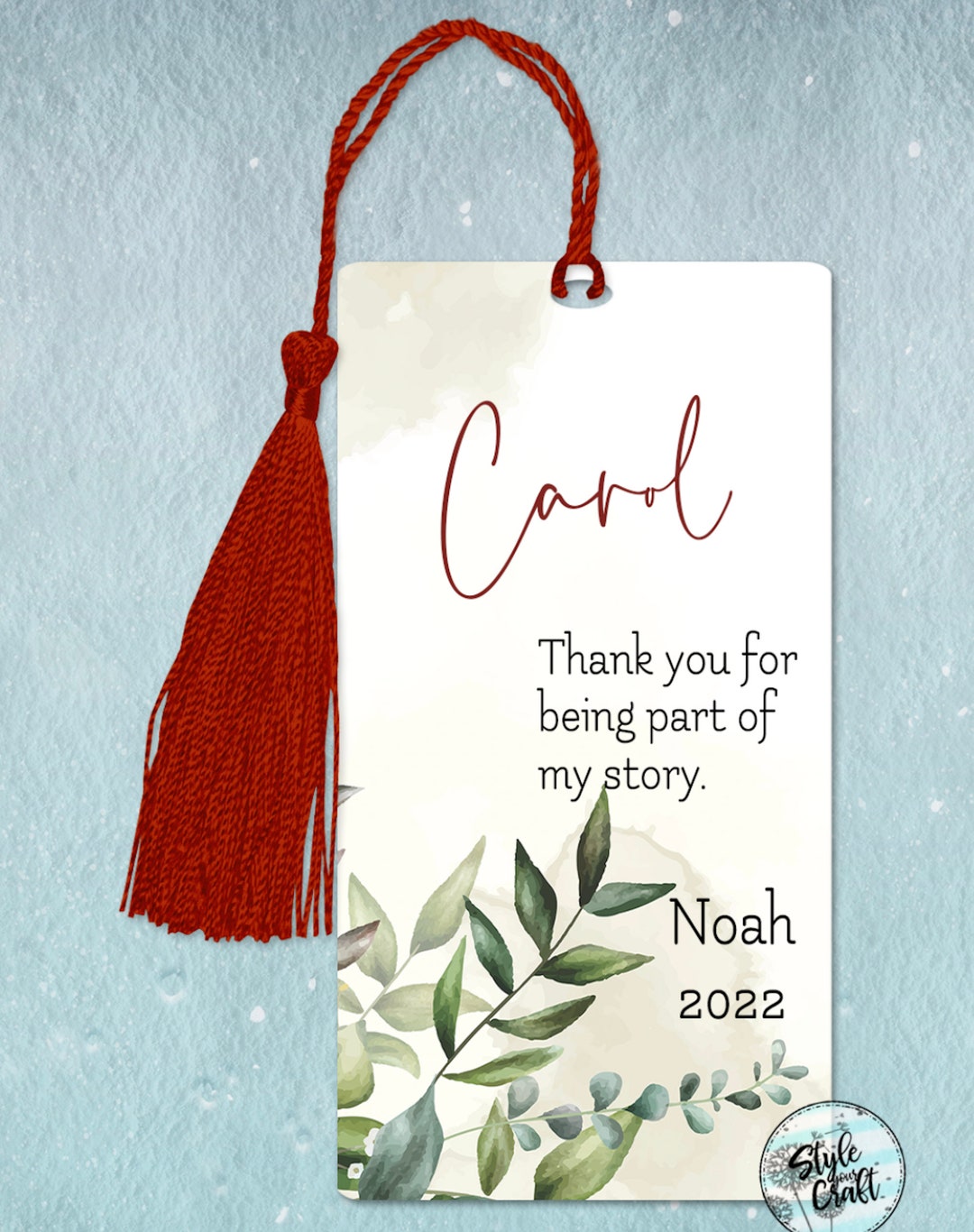 Teacher Appreciation Bookmark, Aluminium Bookmark, End of Year's Gift ...