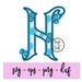3D Multilayer Letter H, 3D Layered Letter, 5 Layers Svg Alphabet ...
