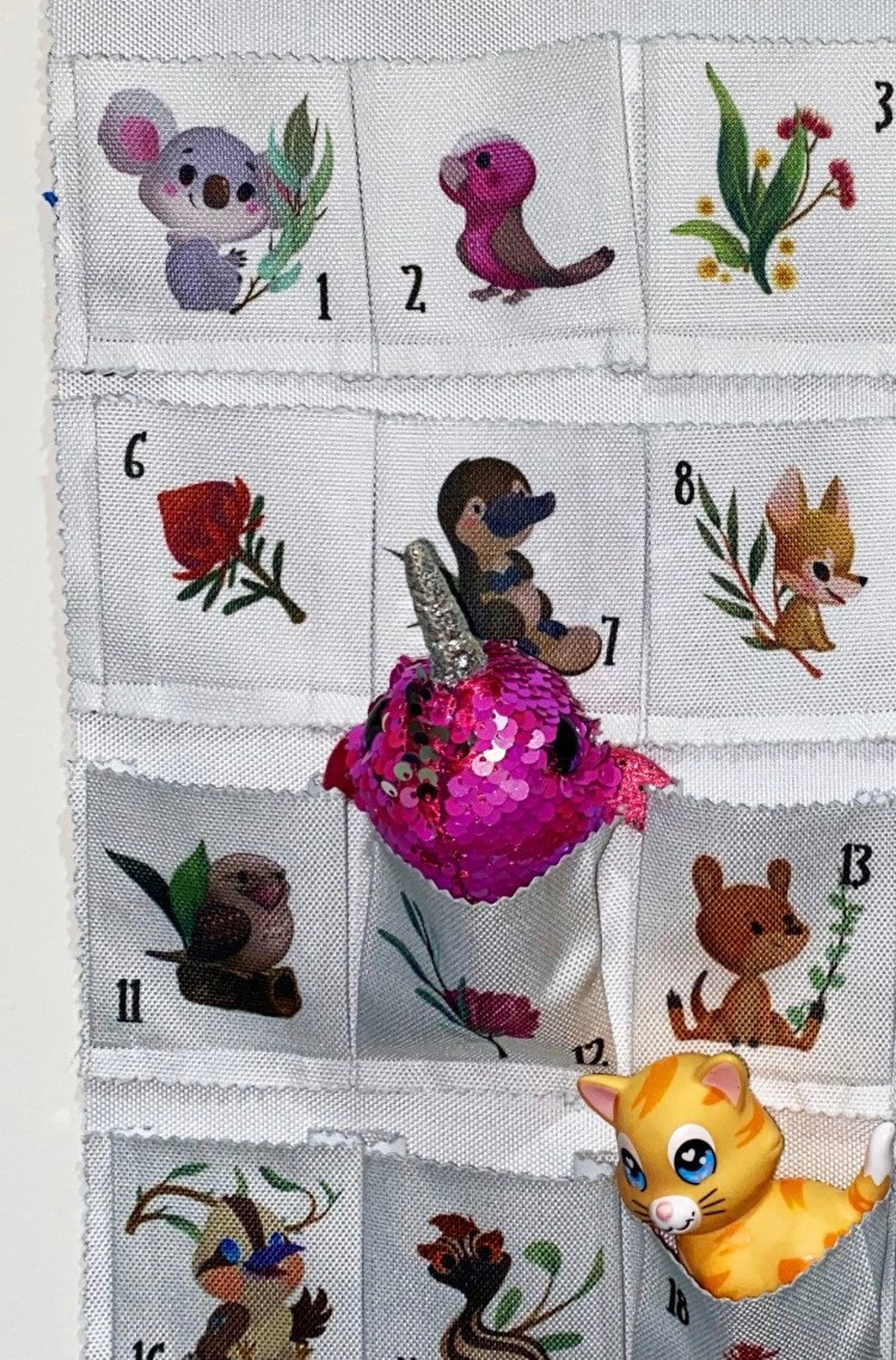 Australian Animals Advent Calendar 25 Pockets Canvas Calendar | Etsy