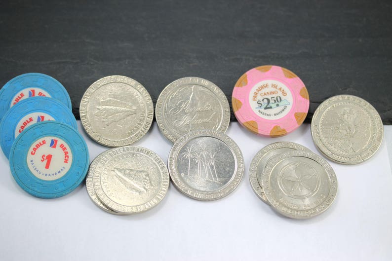 Vintage Casino Tokens Lot of 42, Collectible Casino Token Chips ...