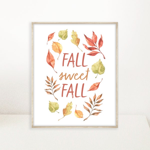 Fall Printable Wall Art - Etsy