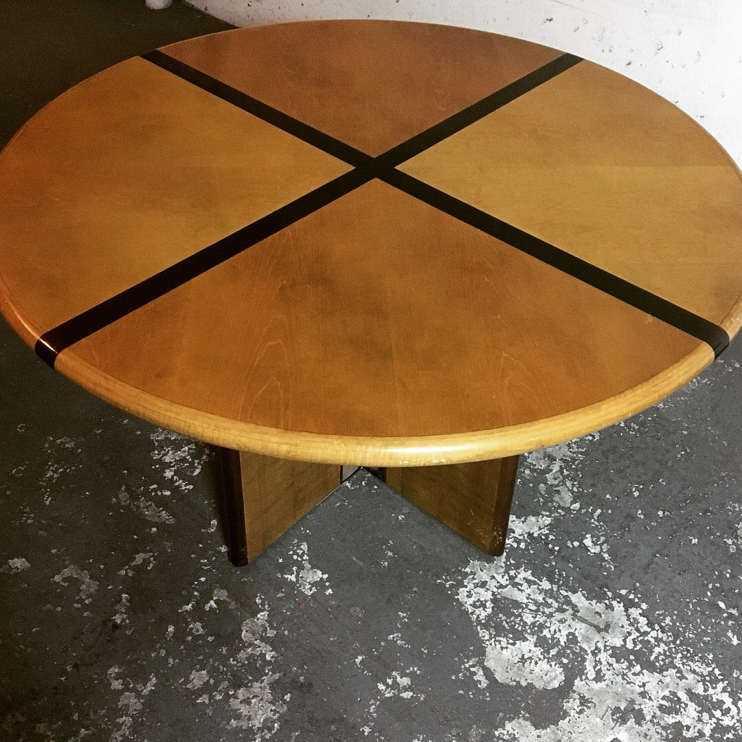 Vintage Round Dining Table, 1970s - Etsy