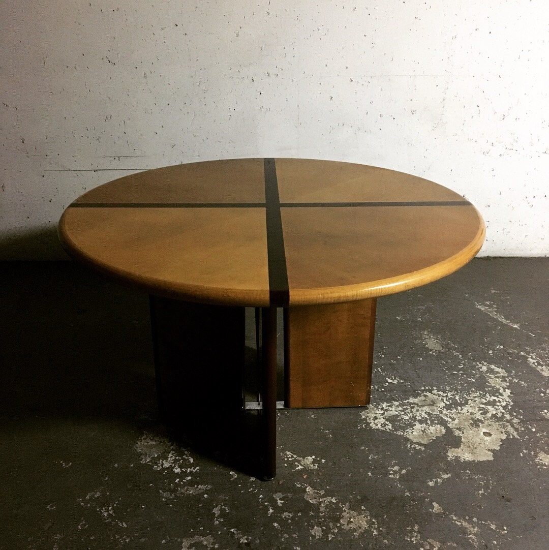 Vintage Round Dining Table, 1970s - Etsy