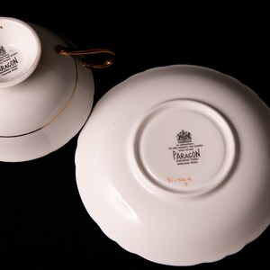 1960's Footed Paragon Bone China Teacup and Saucer - Etsy