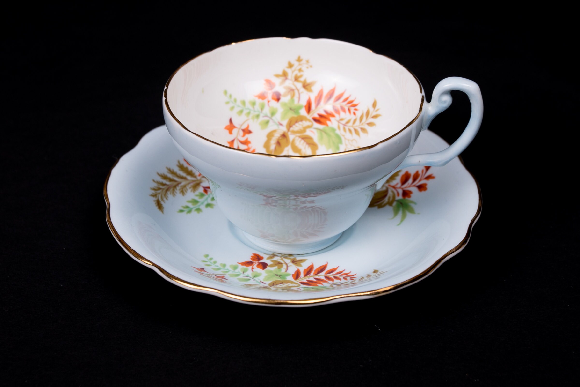 Whimsical Baby Blue EB Foley Teacup and Saucer - Etsy
