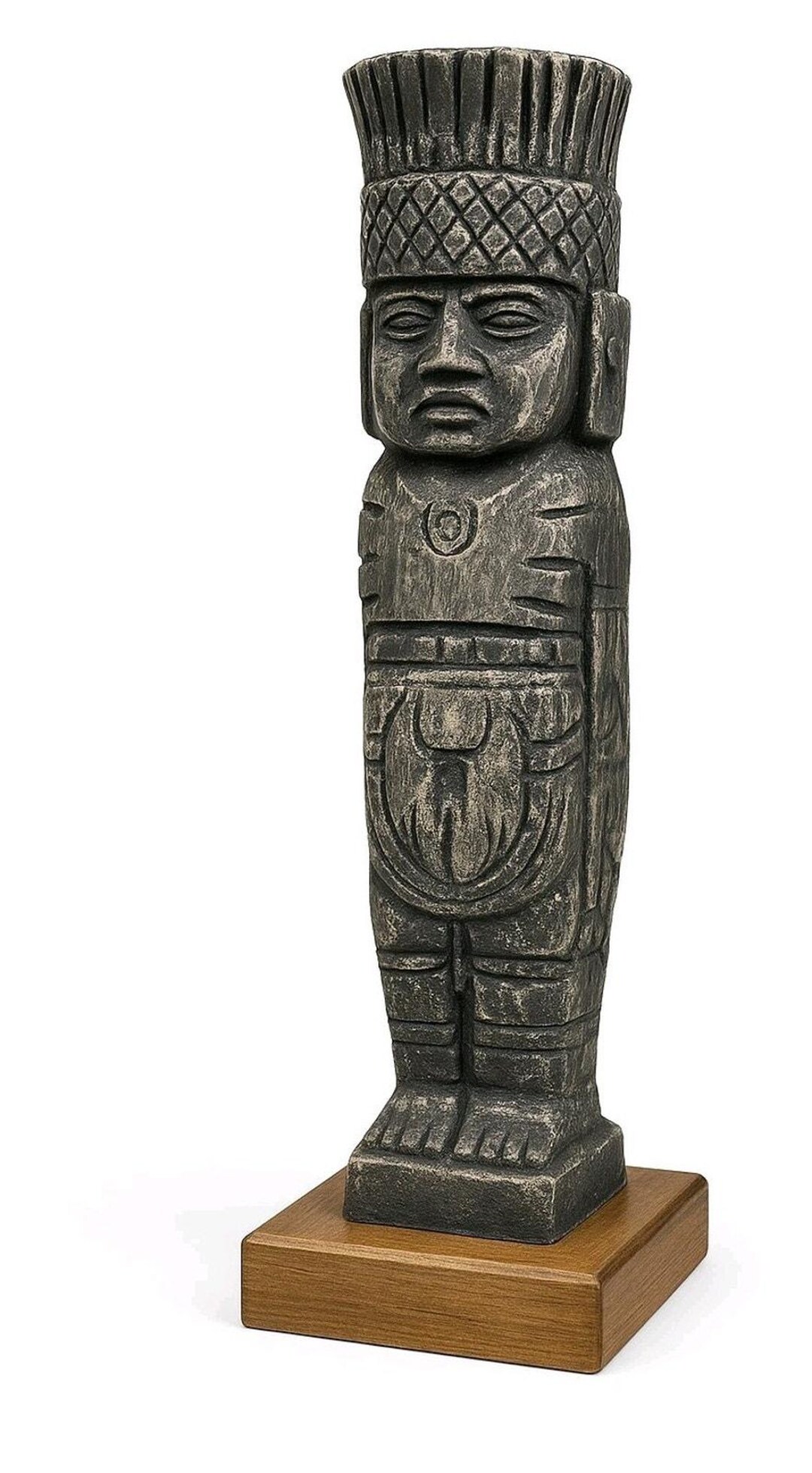 Aztec Warrior Statue 12 Inch Toltec Style Atlantean Figure Replica on ...
