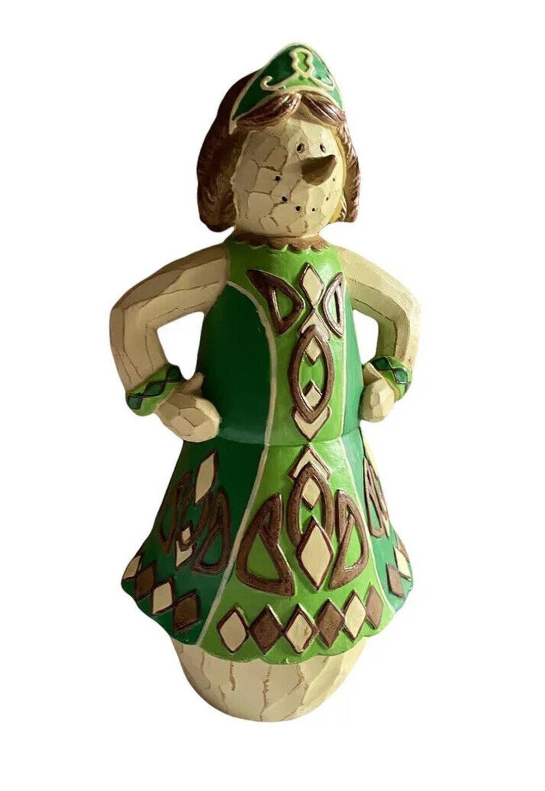 Flurryville Trinity Tara Queen Snowman Irish Green Christmas 7” Girl ...