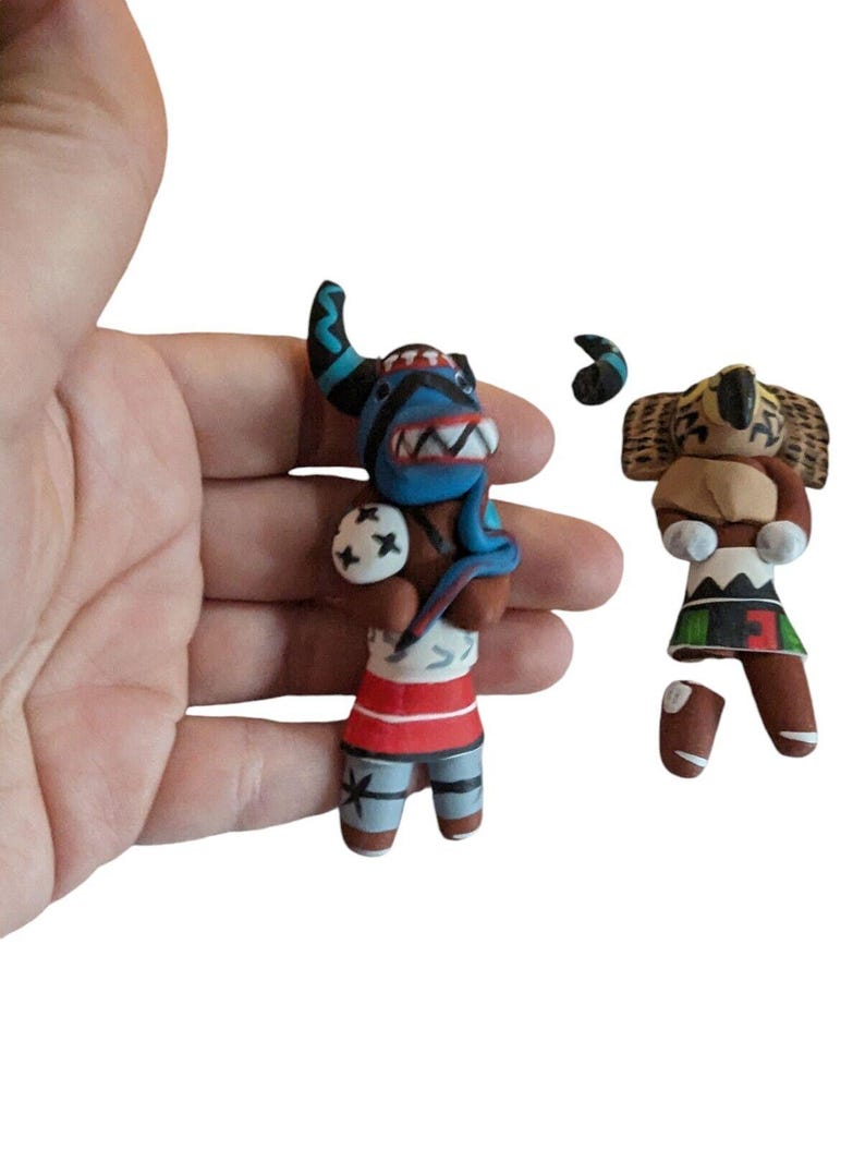 Hopi Native American Indian Kachina Sims 2003 Set Clay Miniature Ornament Lot - Etsy