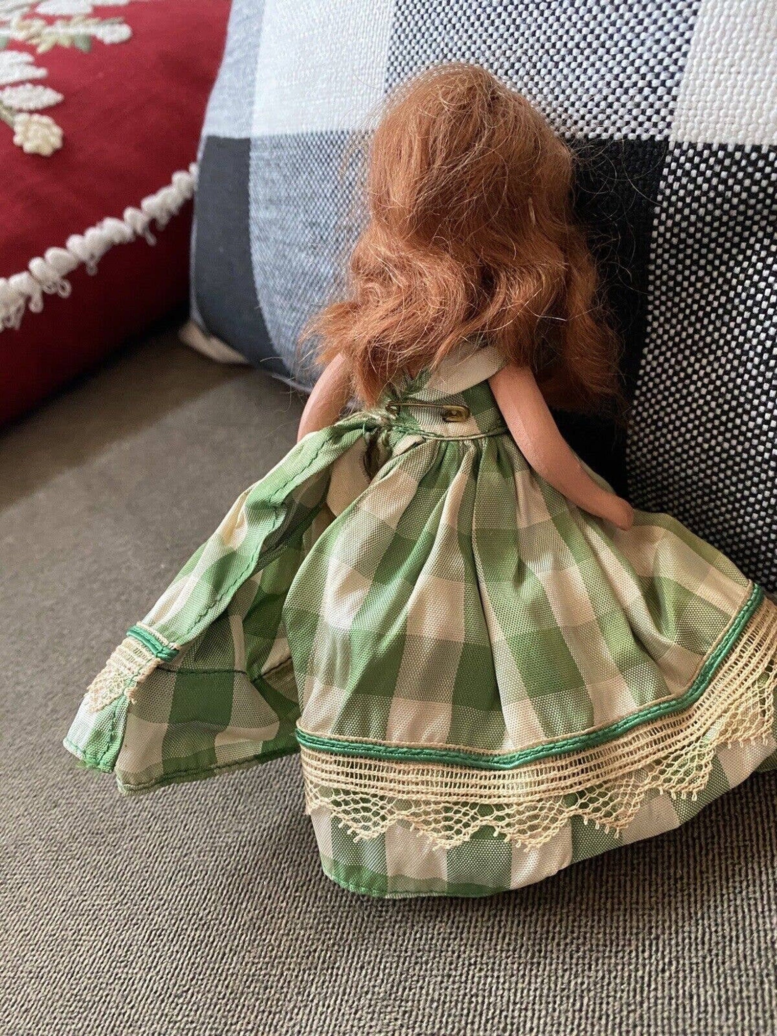 Vtg Nancy Ann Story Book Doll Bisque 1930 Septembers Girl Green Dress ...