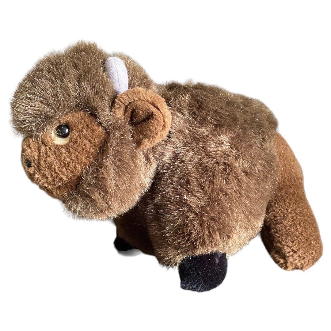 Vtg Animal Fair Buffalo Plush 1970s Kleinhans 12” Stuffed Bison ...