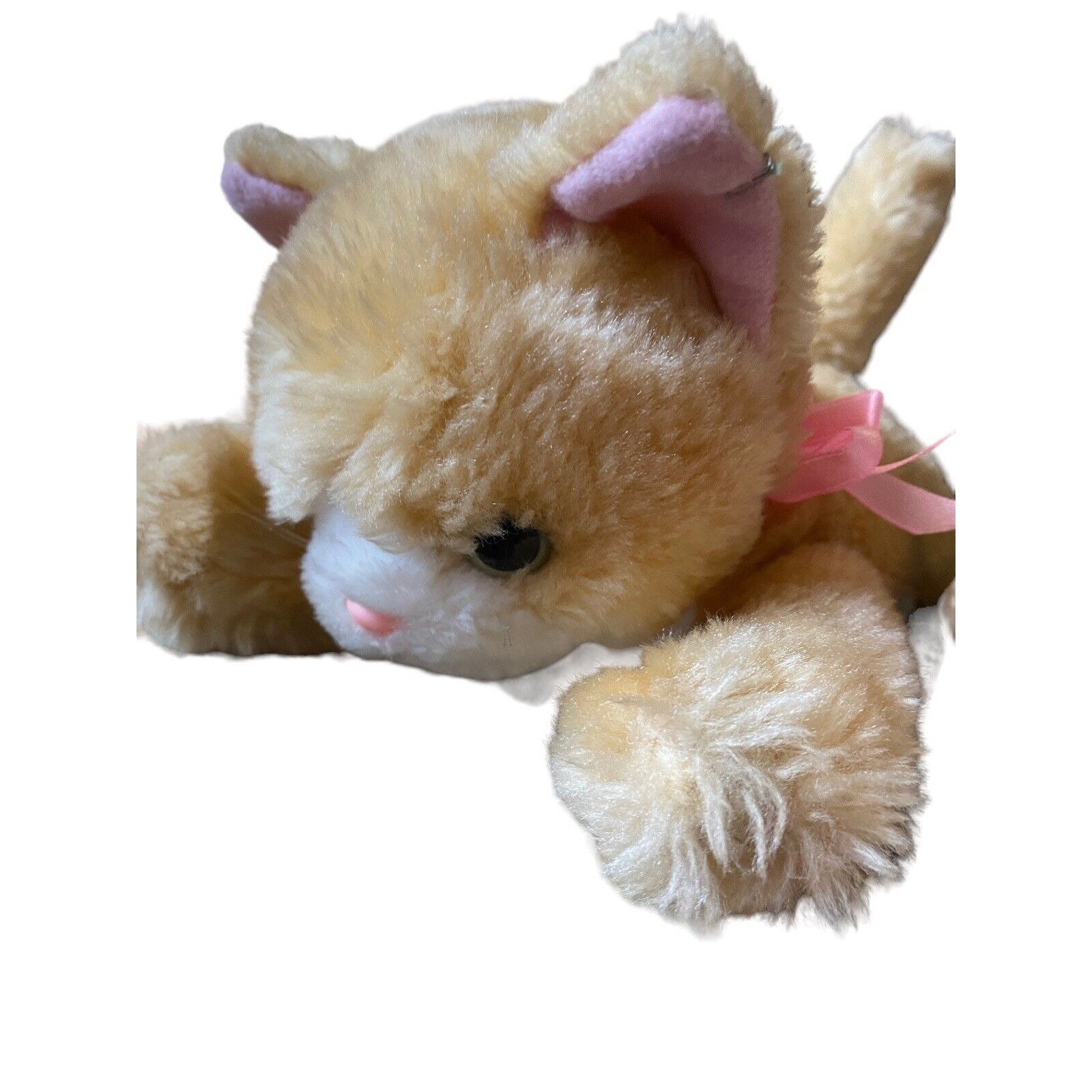 Vtg Tyco Playtime Kittens Cat 9 Electronic Plush Toy Kitty Orange Pink ...